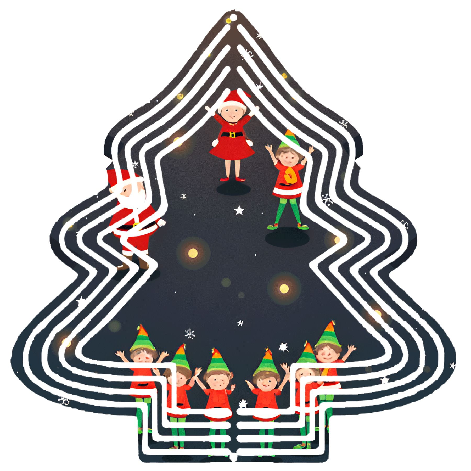 Metal Hanging Christmas Tree Wind Decorations - Festive Garden Spinners ...