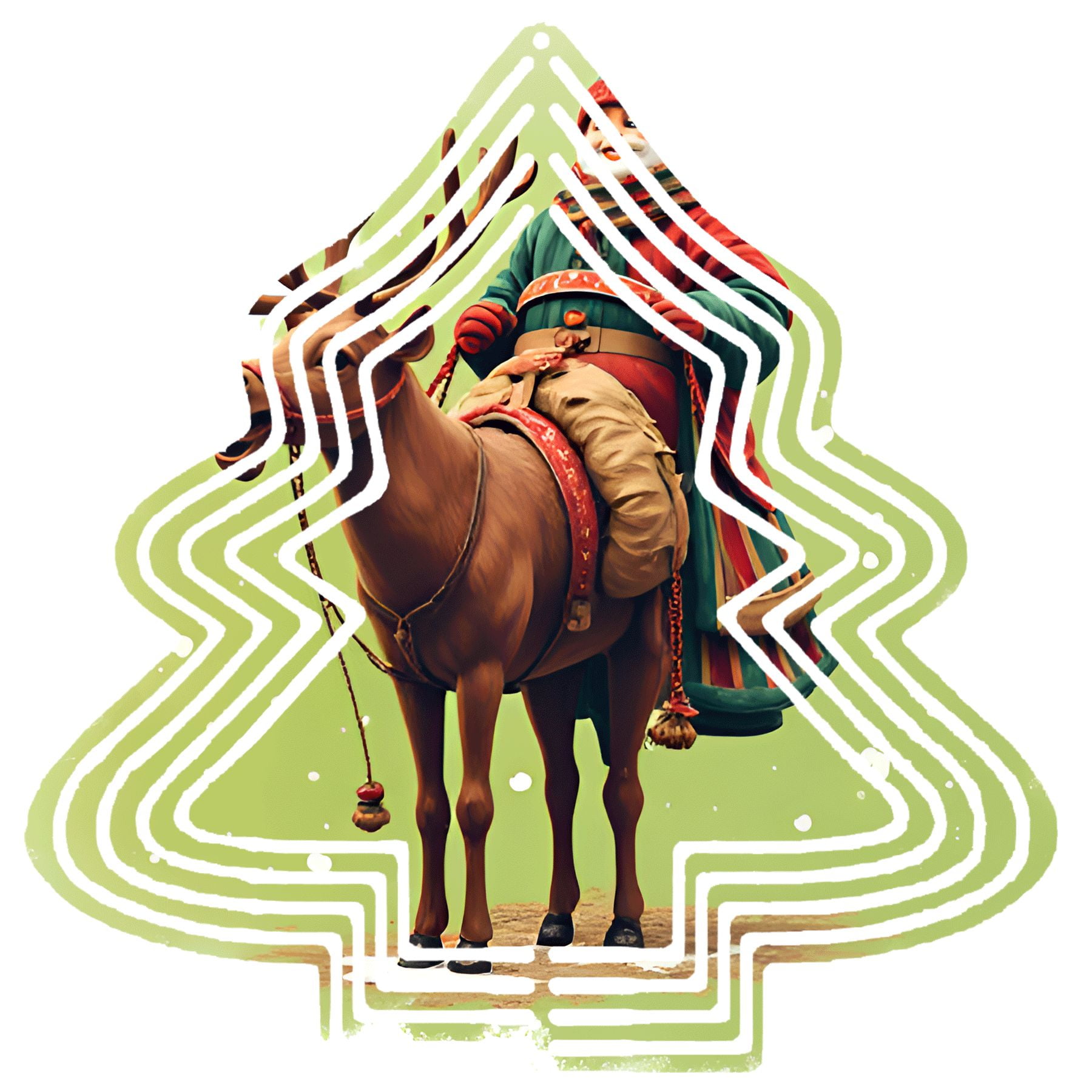 Metal Hanging Christmas Tree Wind Spinner - Festive Garden Decor with ...