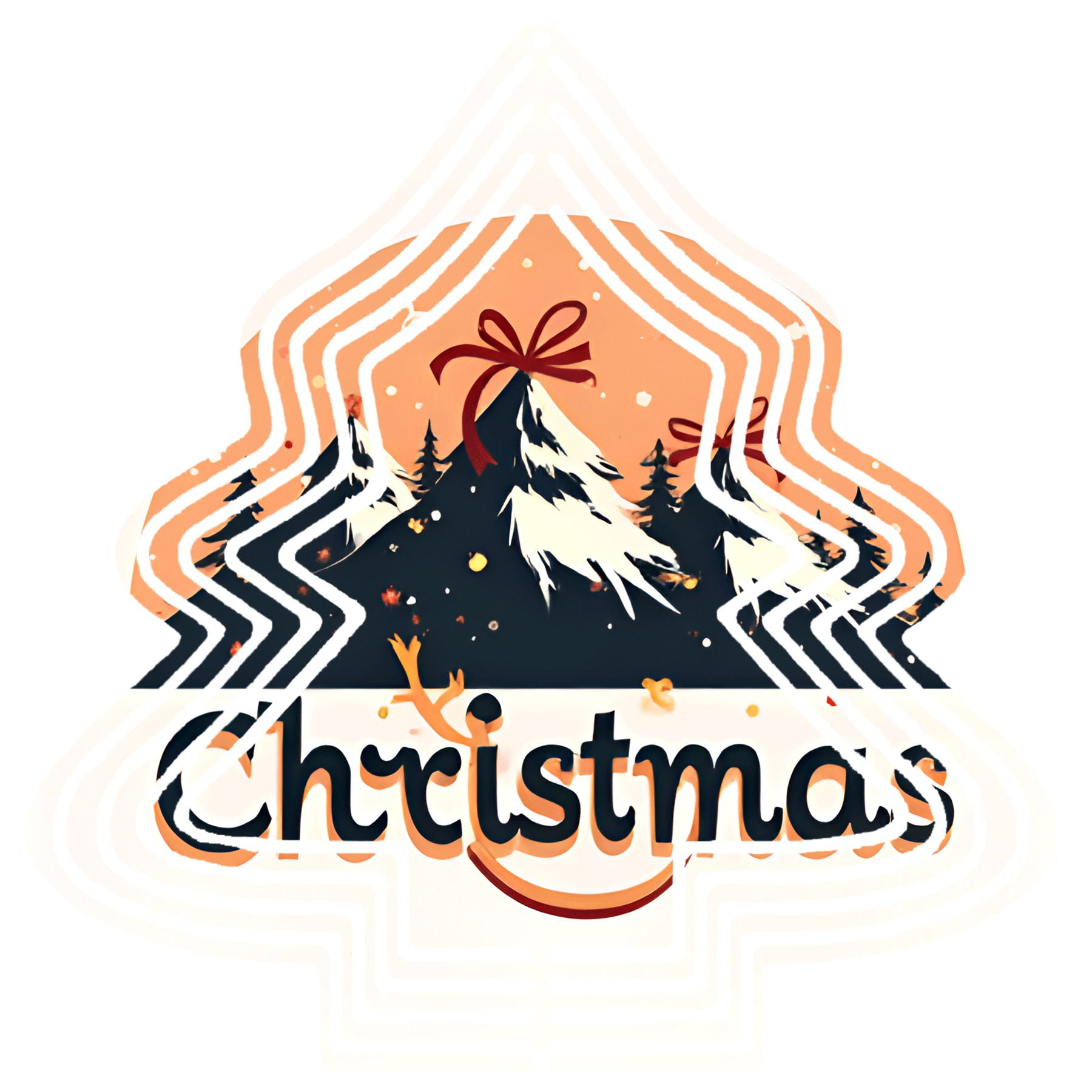 Metal Hanging Christmas Tree Wind Spinner - Festive Garden Decoration ...