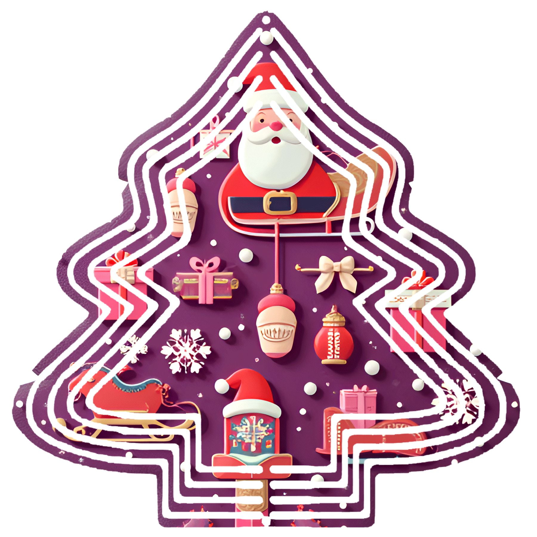 Metal Hanging Christmas Tree Wind Spinner - Festive Garden Decoration ...