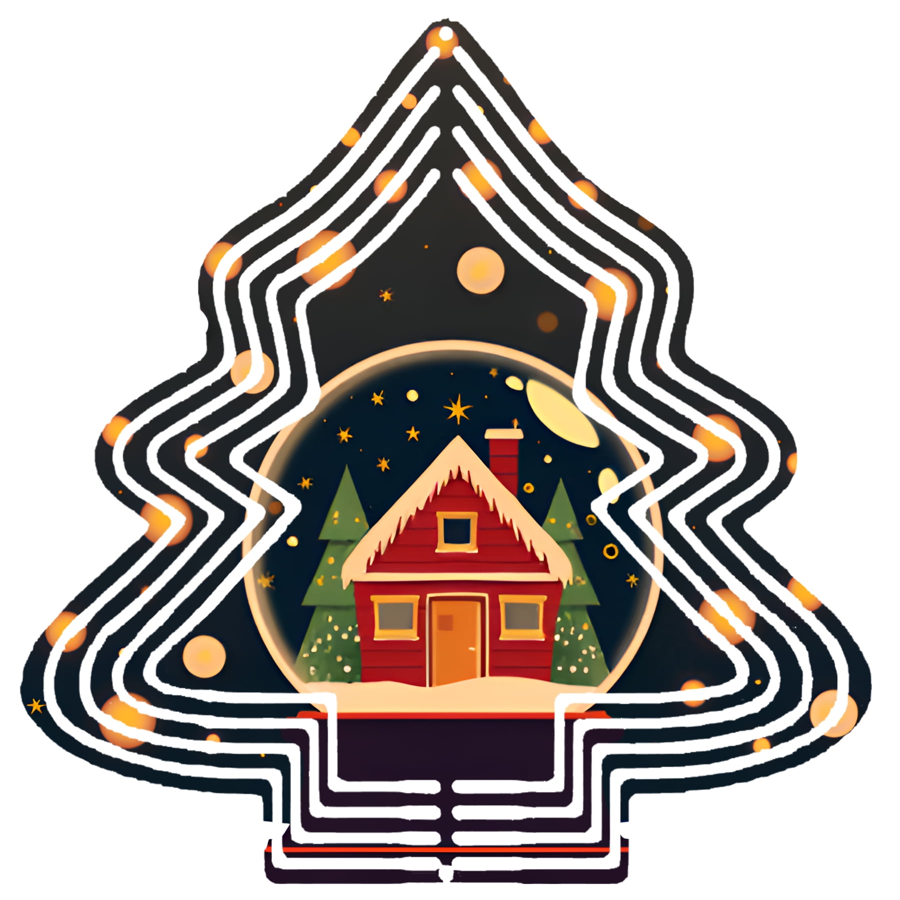 Metal Hanging Christmas Tree Wind Spinner - Festive Garden Decoration ...