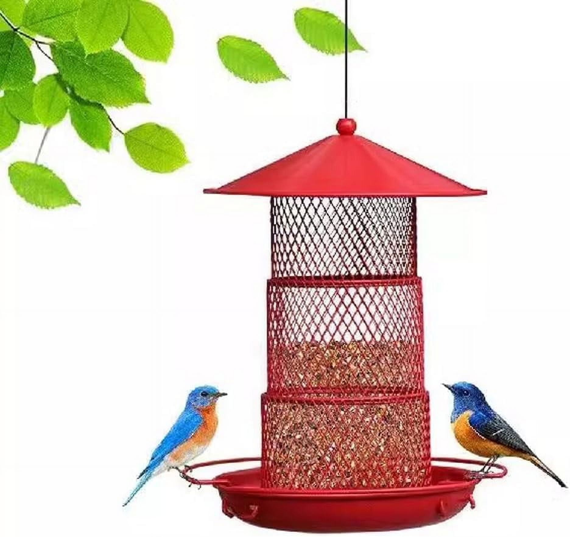 Metal Hanging Finch Feeder Outdoor Bird Feeder Design for Squirrel ...