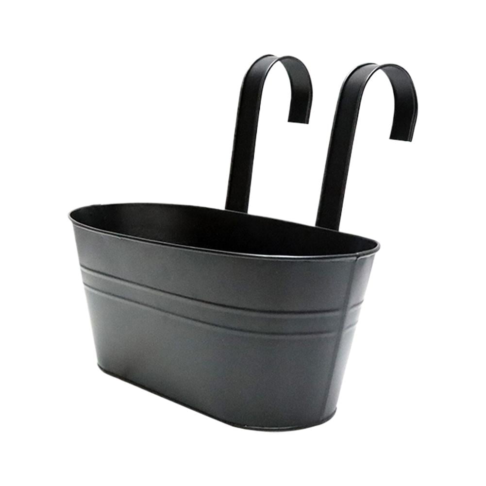 Metal Hanging Flower Pots for Railing Or Fence,Privacy Fence Pot ...