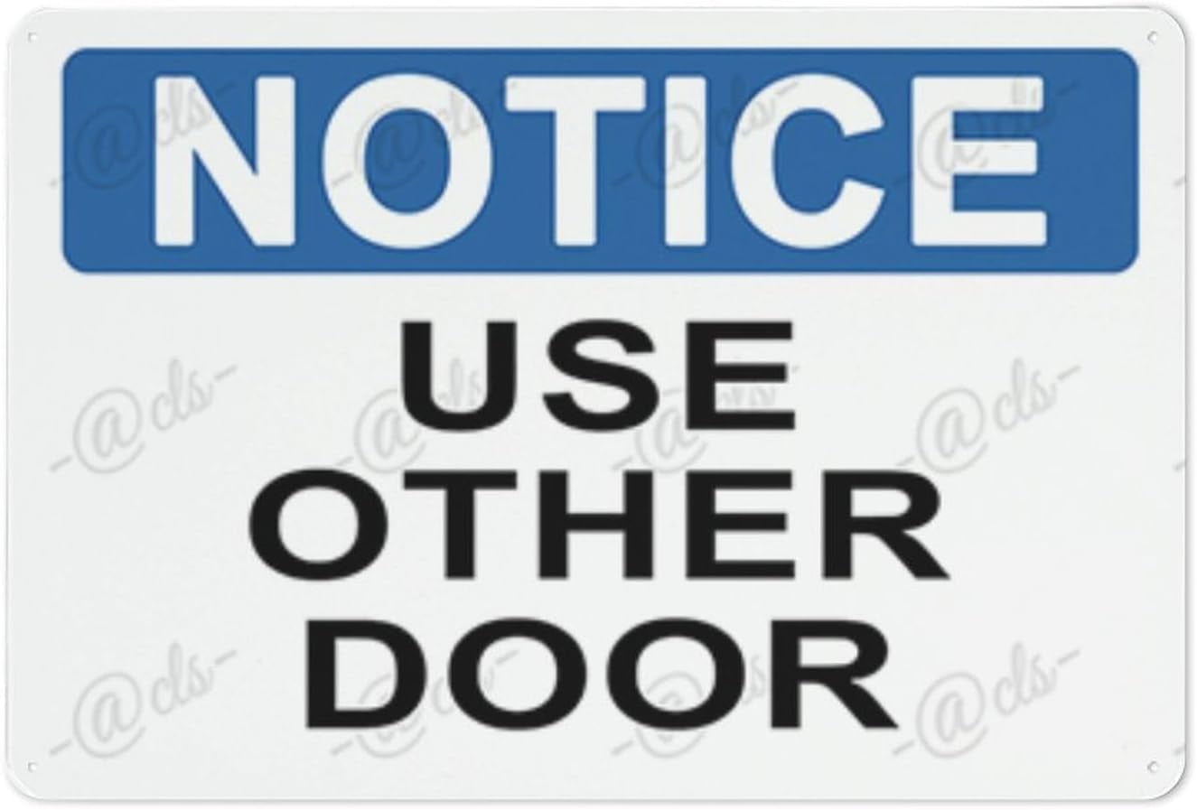 Metal Hanging Plate Horizontal USE OTHER DOOR, Waterproof, Fade and ...