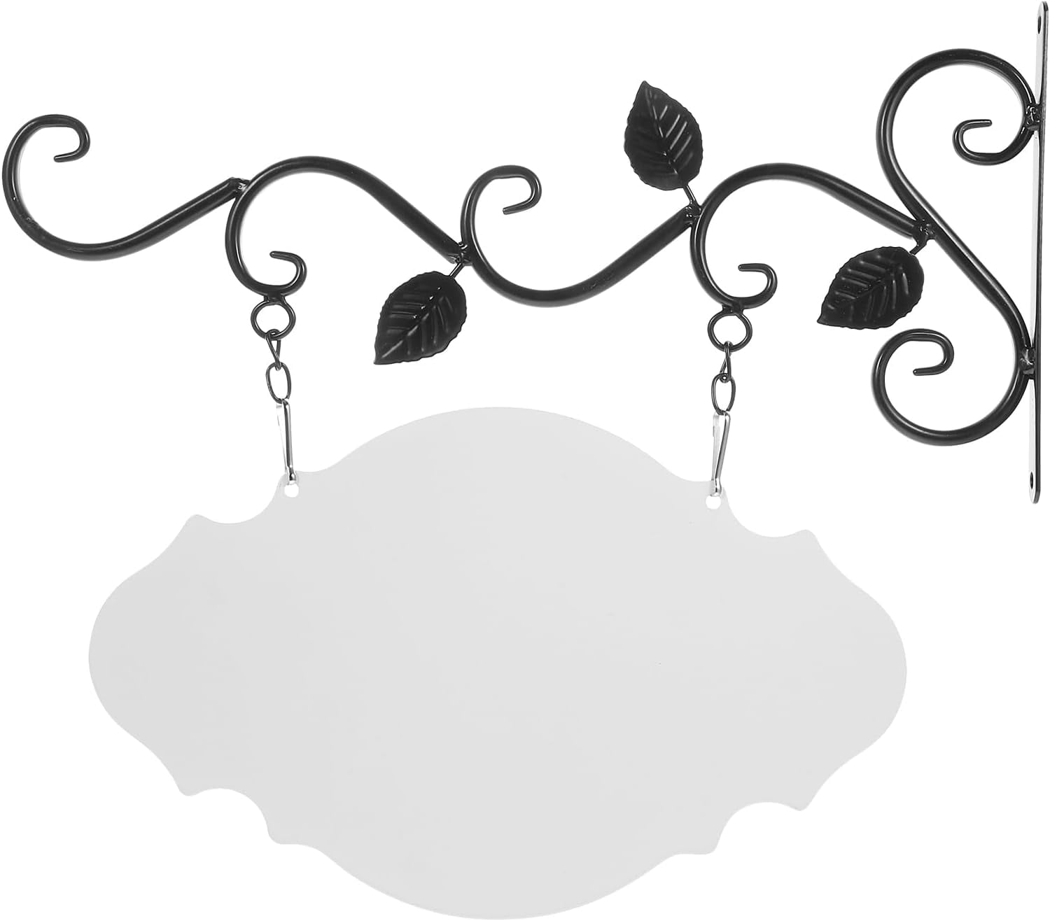 Metal Hanging Signs, hanging brackets DIY Blank Double Sided Wall ...