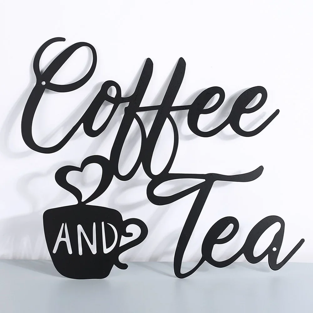 Metal Hanging Wall Art, Coffee And Tea Bar Sign, Coffee Sign, Cafe ...