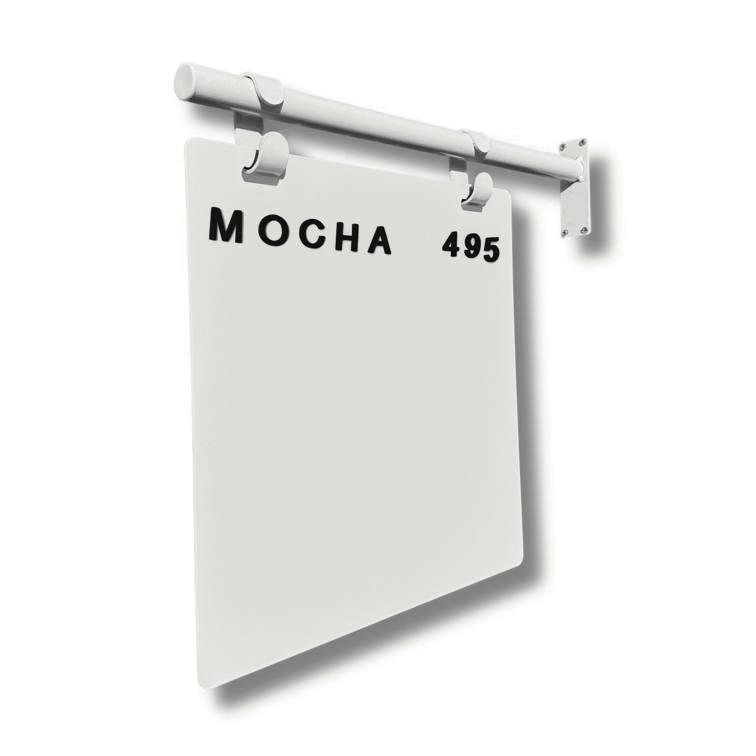 Metal Hanging Wall Blade Double Sided Sign, Modern Minimalist ...