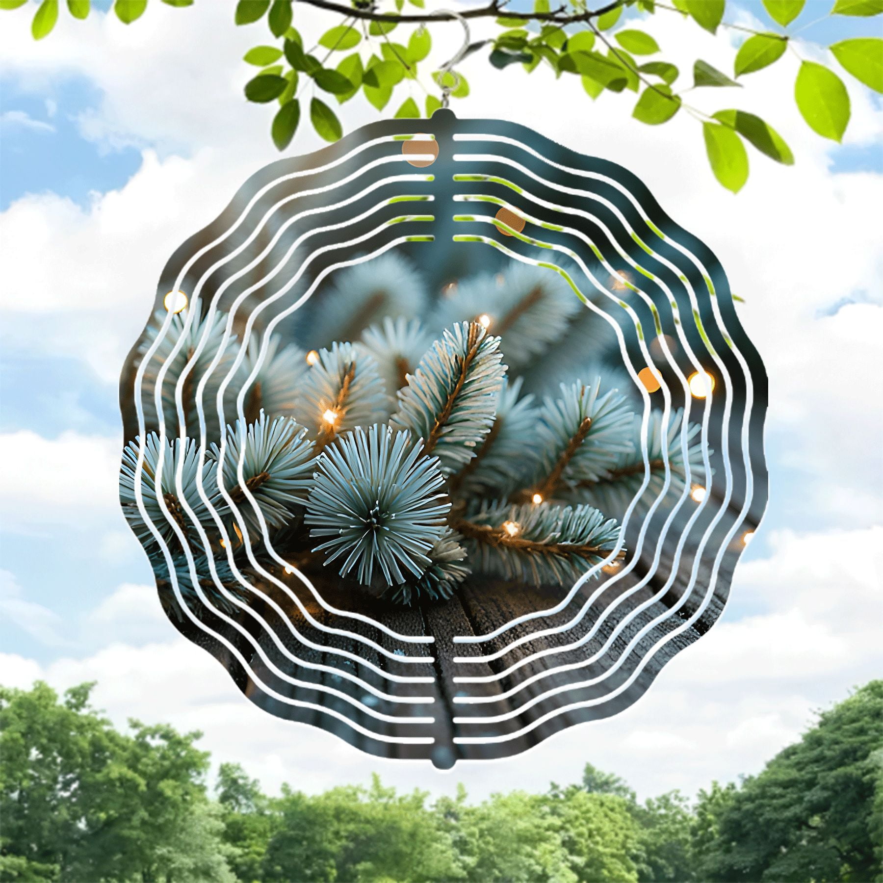 Metal Hanging Wind Spinners & Chimes - Elegant Circular Patterns for ...