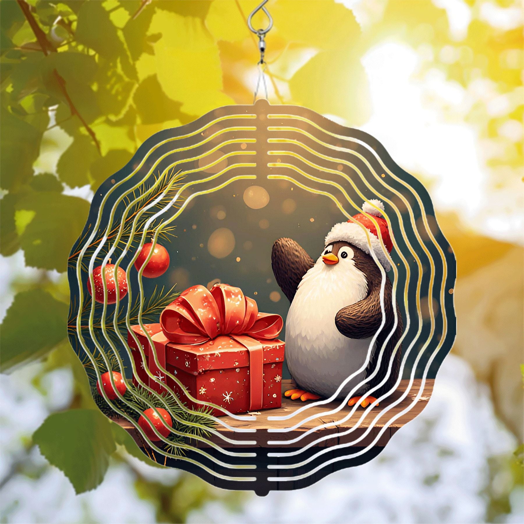 Metal Hanging Wind Spinners & Chimes for Yard - Elegant Holiday Design ...