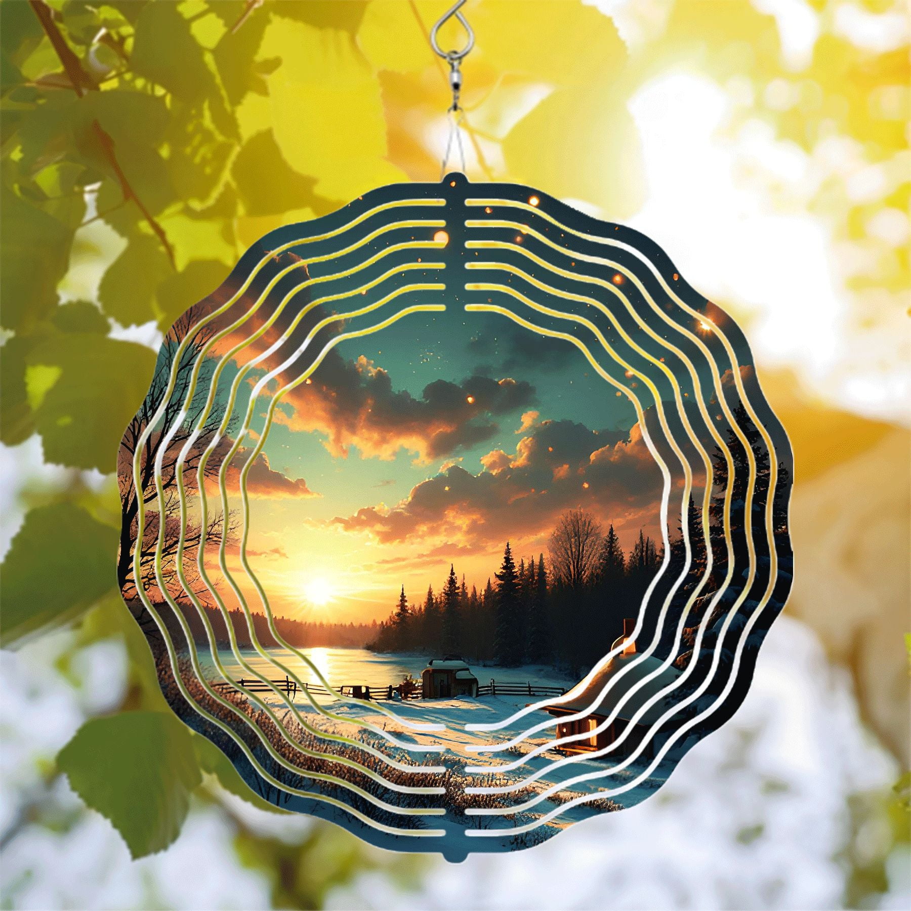 Metal Hanging Wind Spinners & Chimes for Yard & Garden - Elegant ...