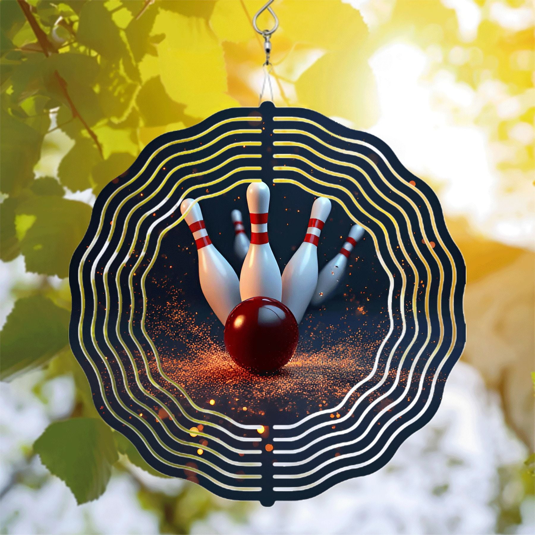 Metal Hanging Wind Spinners - Elegant Garden Decor with Dynamic ...