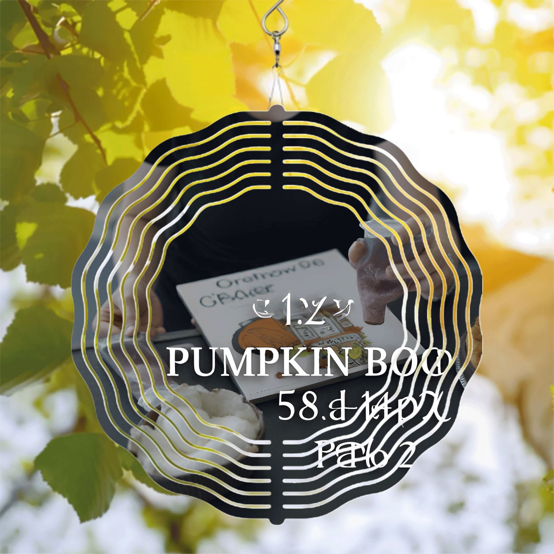 Metal Hanging Wind Spinners with Unique Sound Wave Pattern Design ...