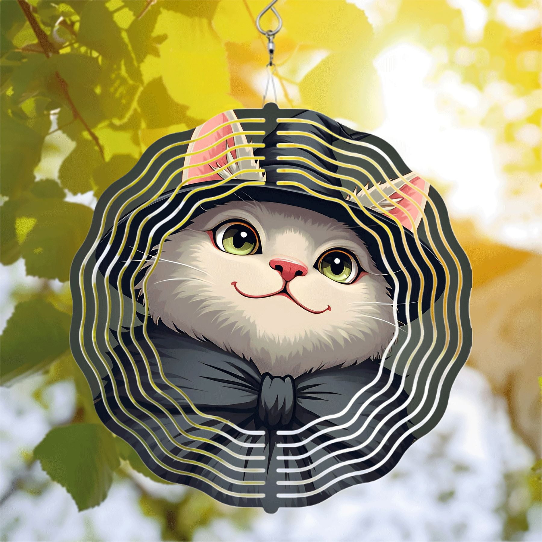 Metal Hanging Wind Spinners with Vortex Design - Eye - Catching Garden ...