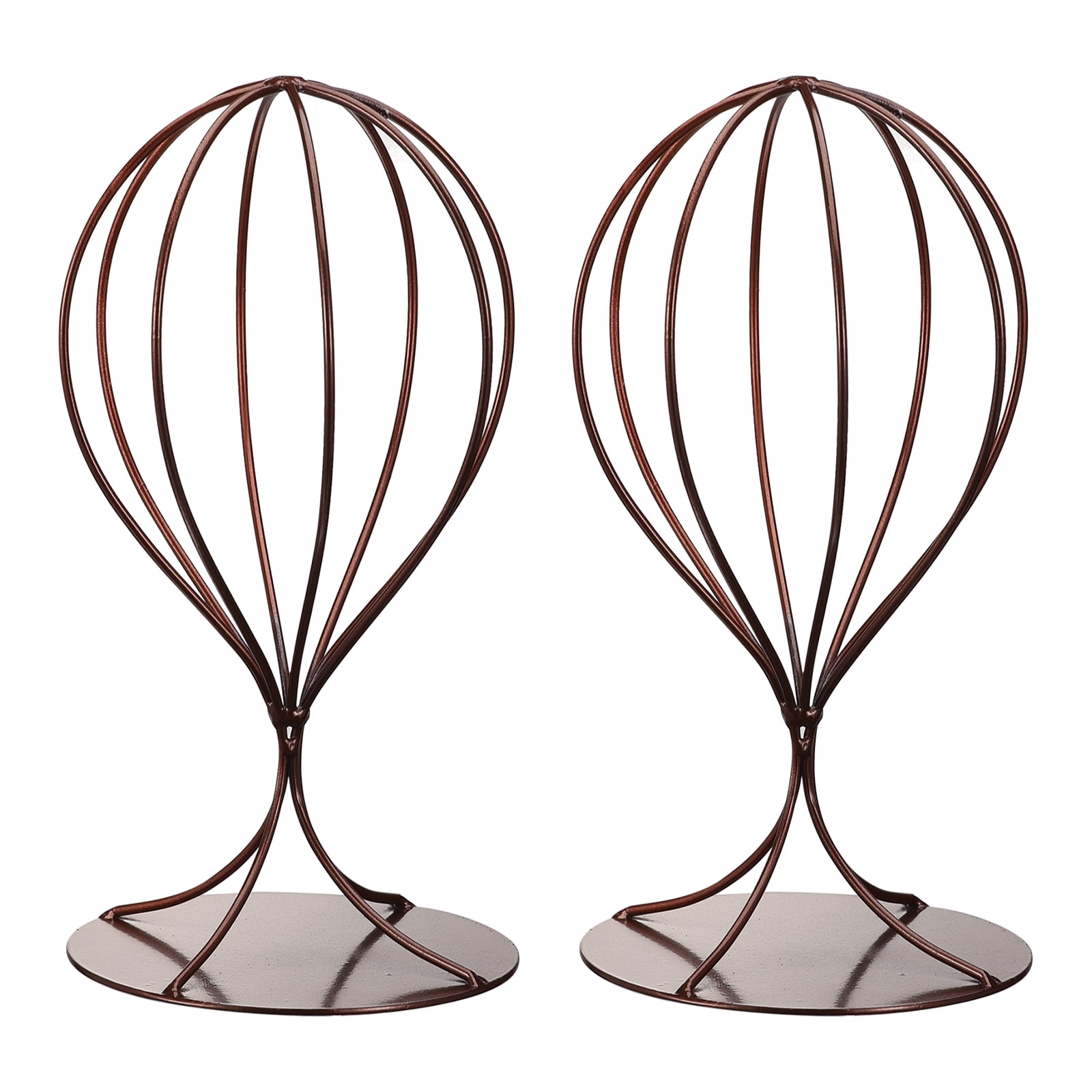 Metal Hat Display Stand 2 Pack Tabletop Hat Wig Rack 12.59" Height for ...