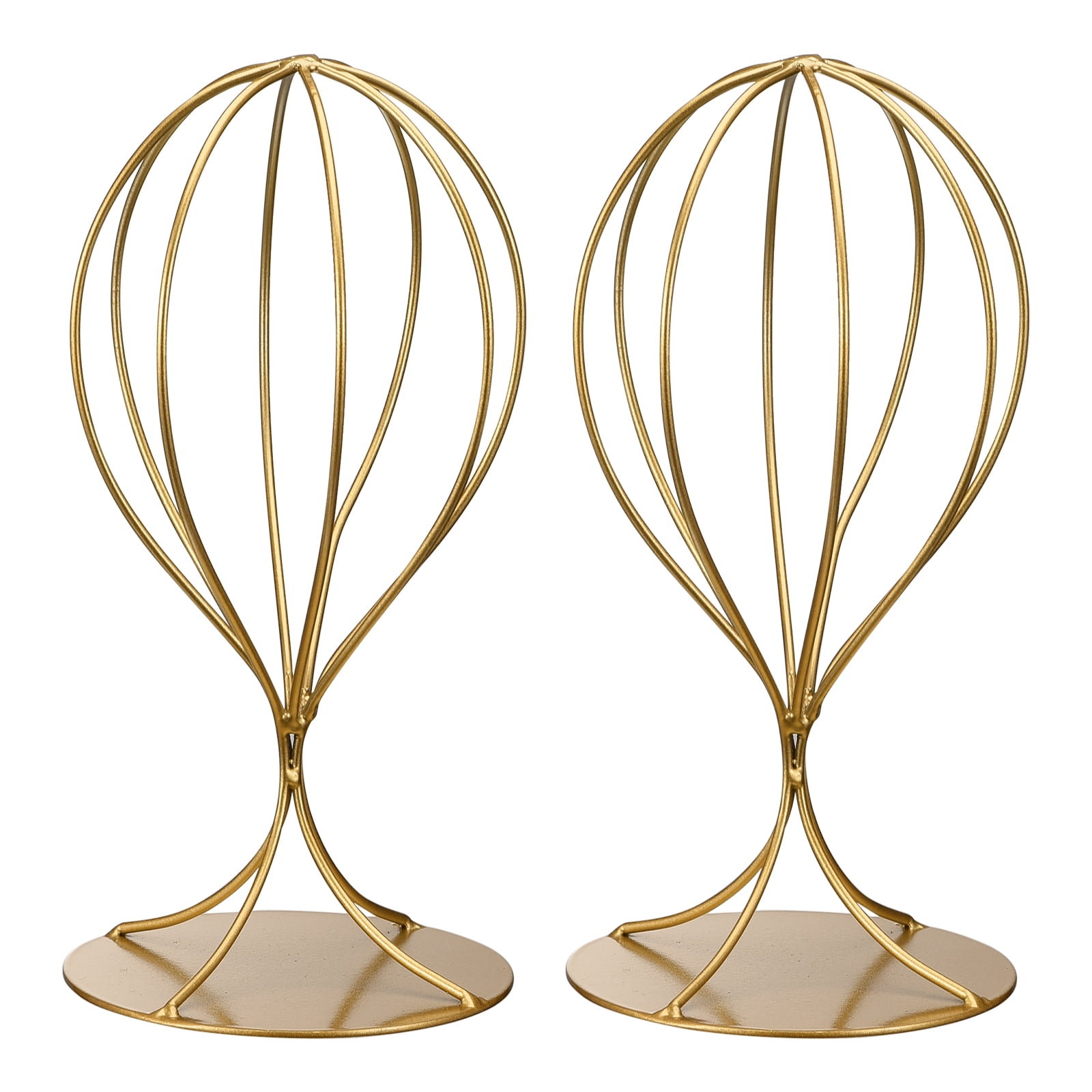 Metal Hat Display Stand 2 Pack Tabletop Hat Wig Rack 12.59" Height for ...