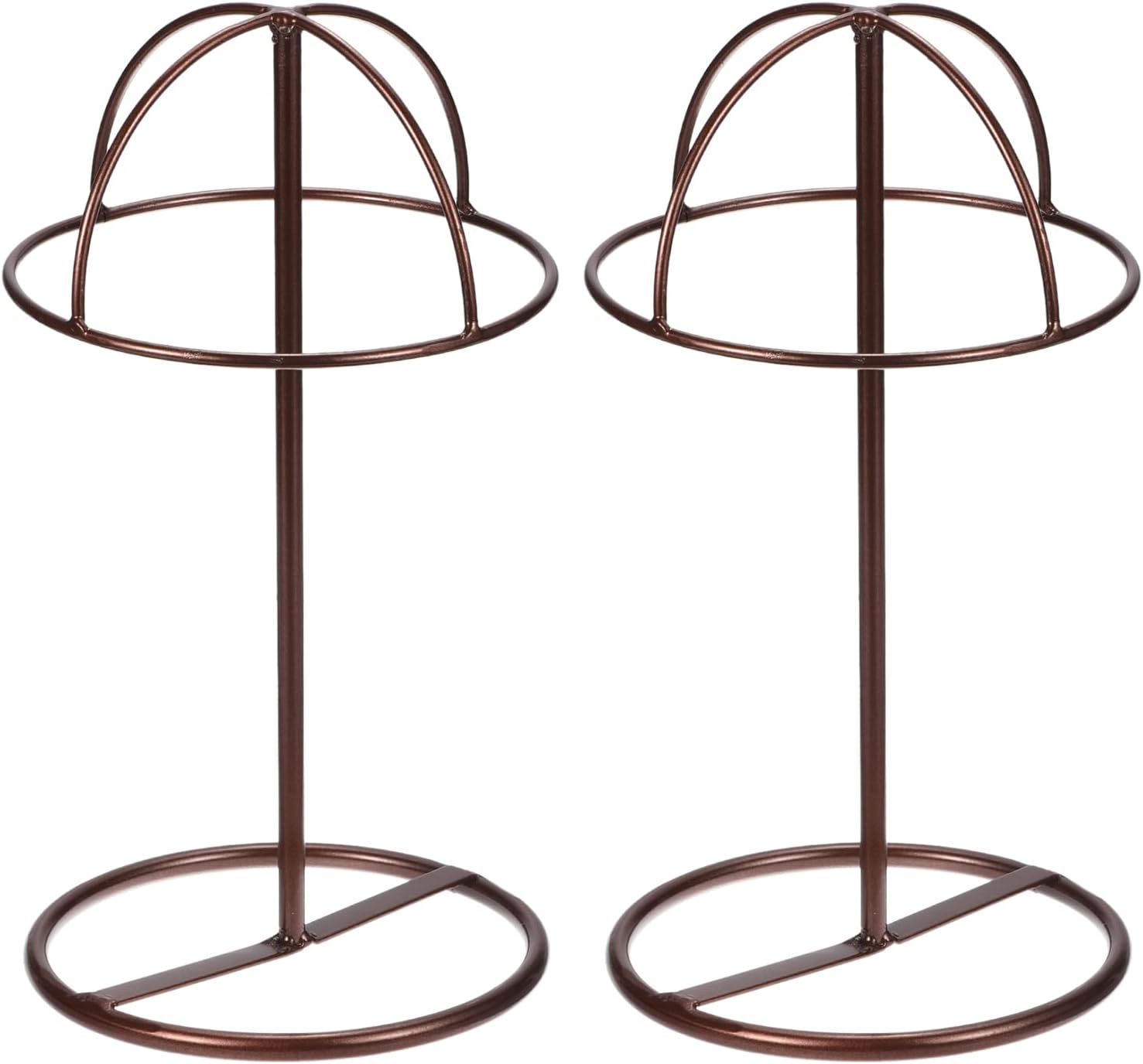 Metal Hat Display Stand 2 Pack Tabletop Hat and Wig Rack Holder ...
