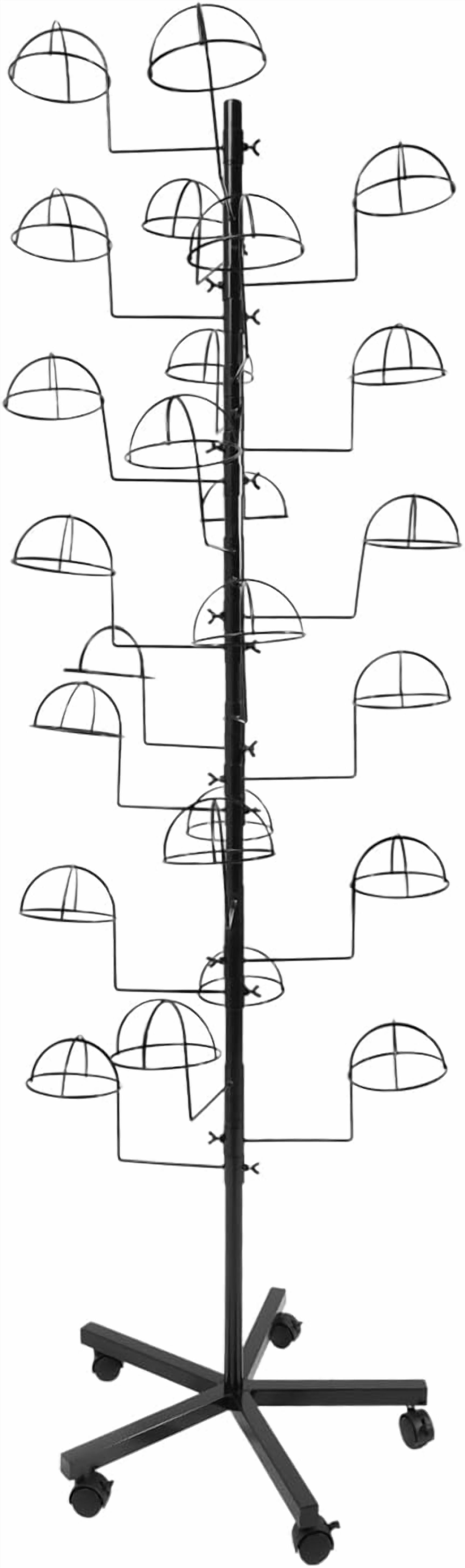 Hat Rack, Hats Storage Stand with 25/30 Hooks Commercial Large ...