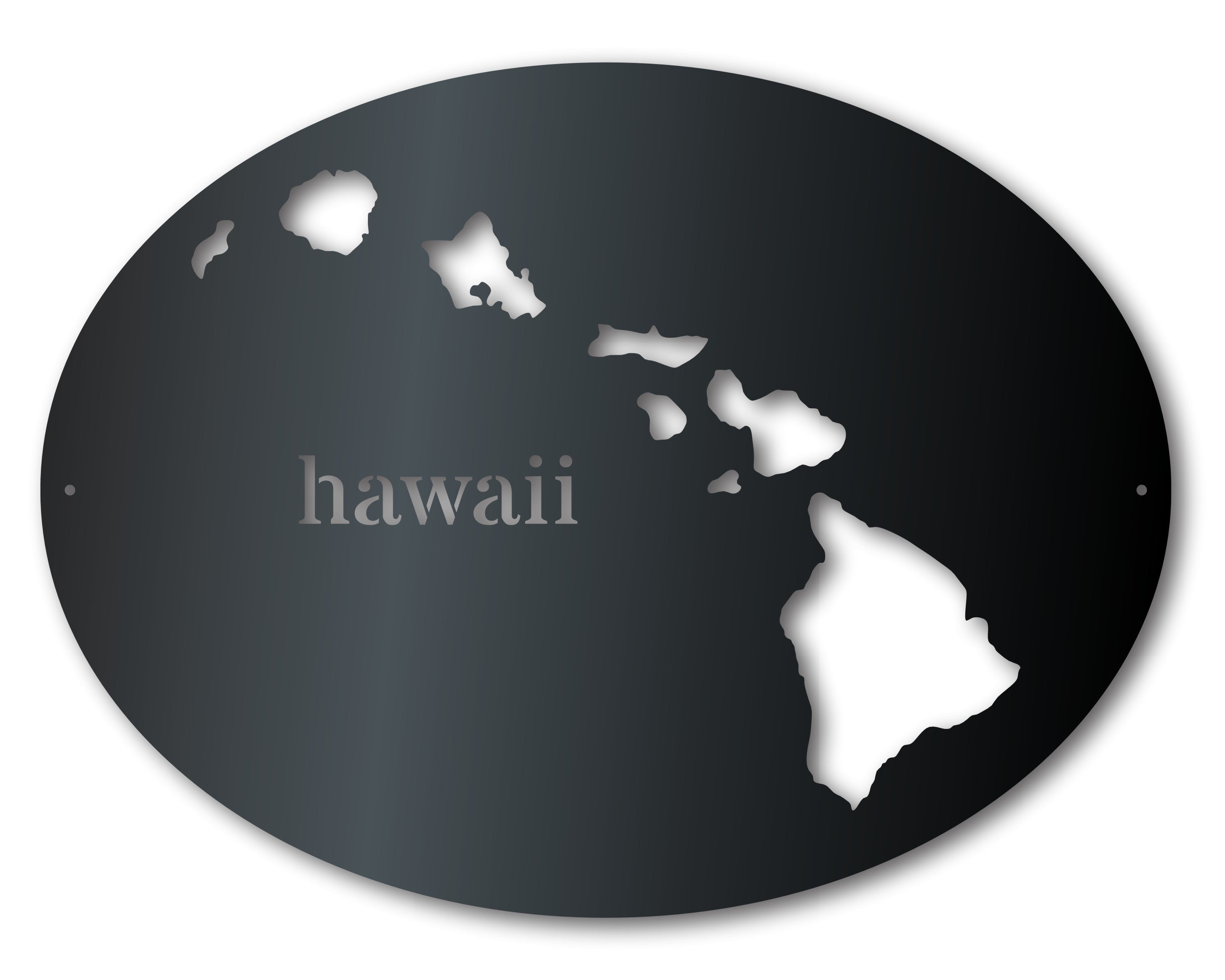 Metal Hawaii Wall Art - Custom Metal US State Sign - 14 Color Options ...