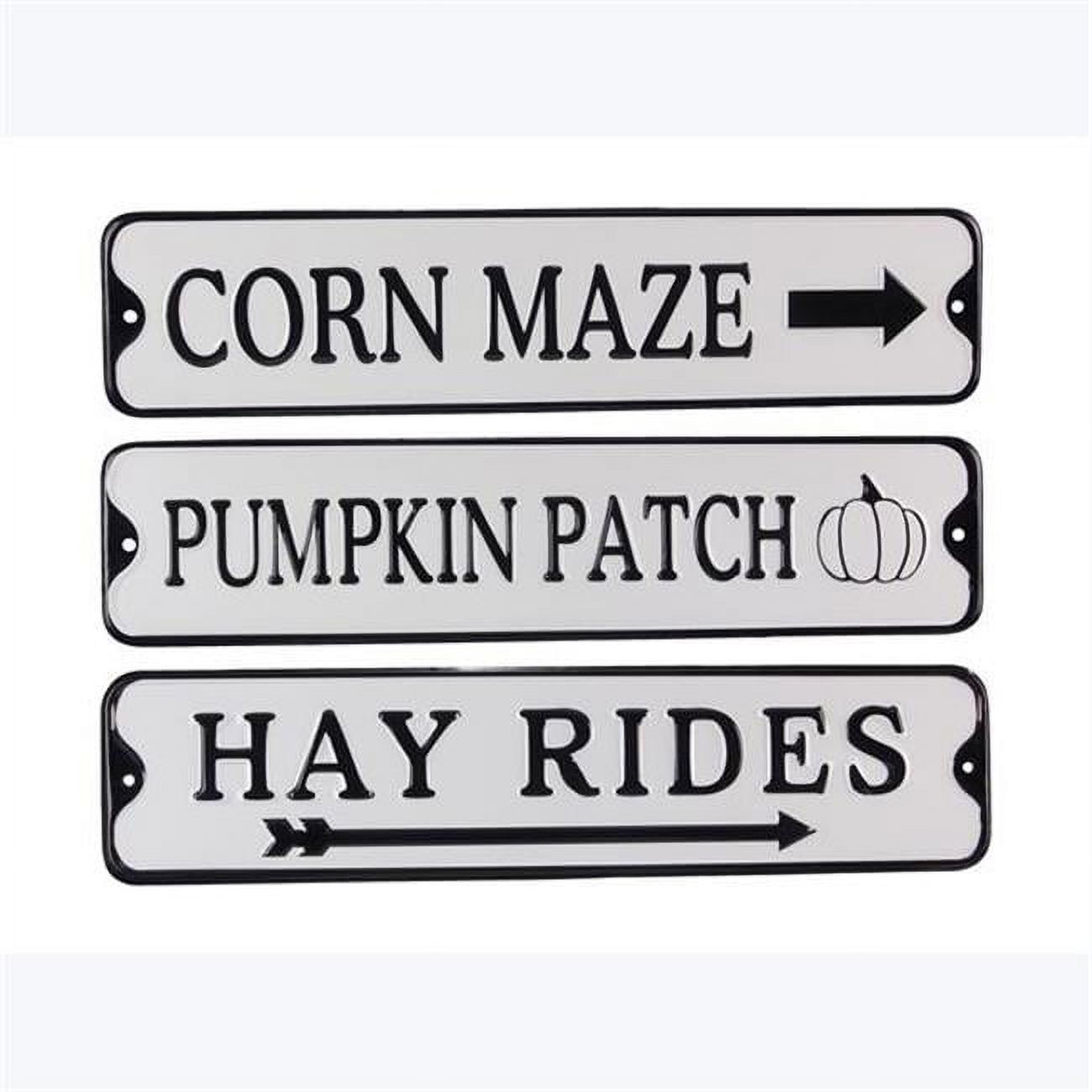 Metal Hay Rides Sign, Assorted Color - 3 Piece - Walmart.com