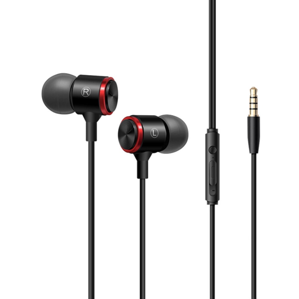 Metal Headphone In-Ear Wired Earphone Heavy Bass Sound Quality Music ...