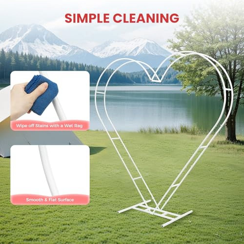 Metal Heart Shaped Wedding Arch Backdrop Stand, Heart-Shaped Garden ...