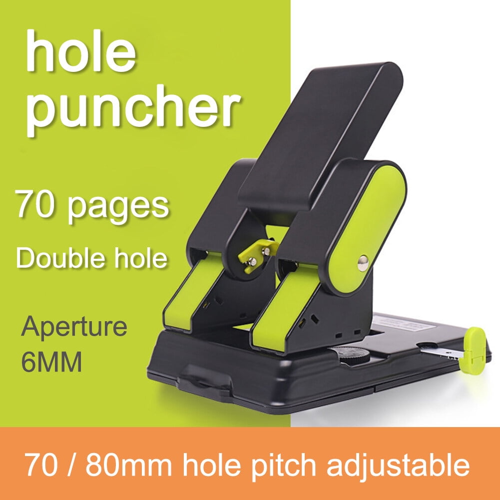 Metal Heavy Duty 2 Holes Puncher Paper Cutter Loose-Leaf Punch ...