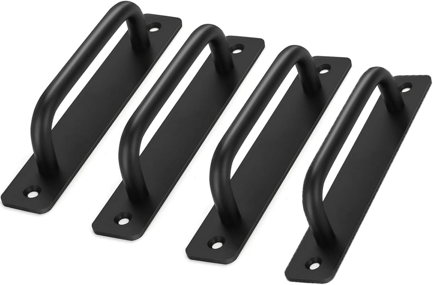 Metal Heavy Duty Barn Door Handle Flush Long Base Handle Pulls for Gate ...