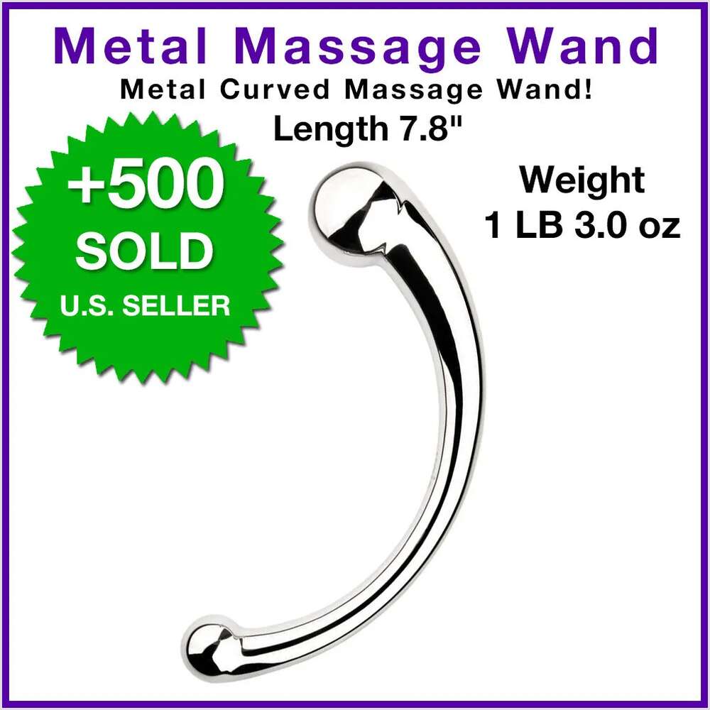 Metal Heavy Duty Curved Back Full Body Trigger Points Massage Wand ...