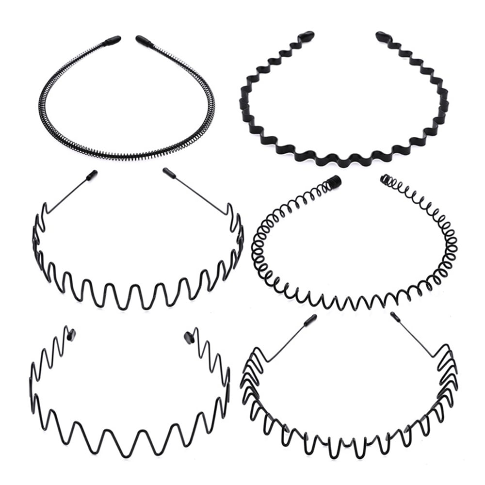 Metal Hoop Hair Band, Non-Slip Headbands - Anti-Rust Waterproof Metal ...