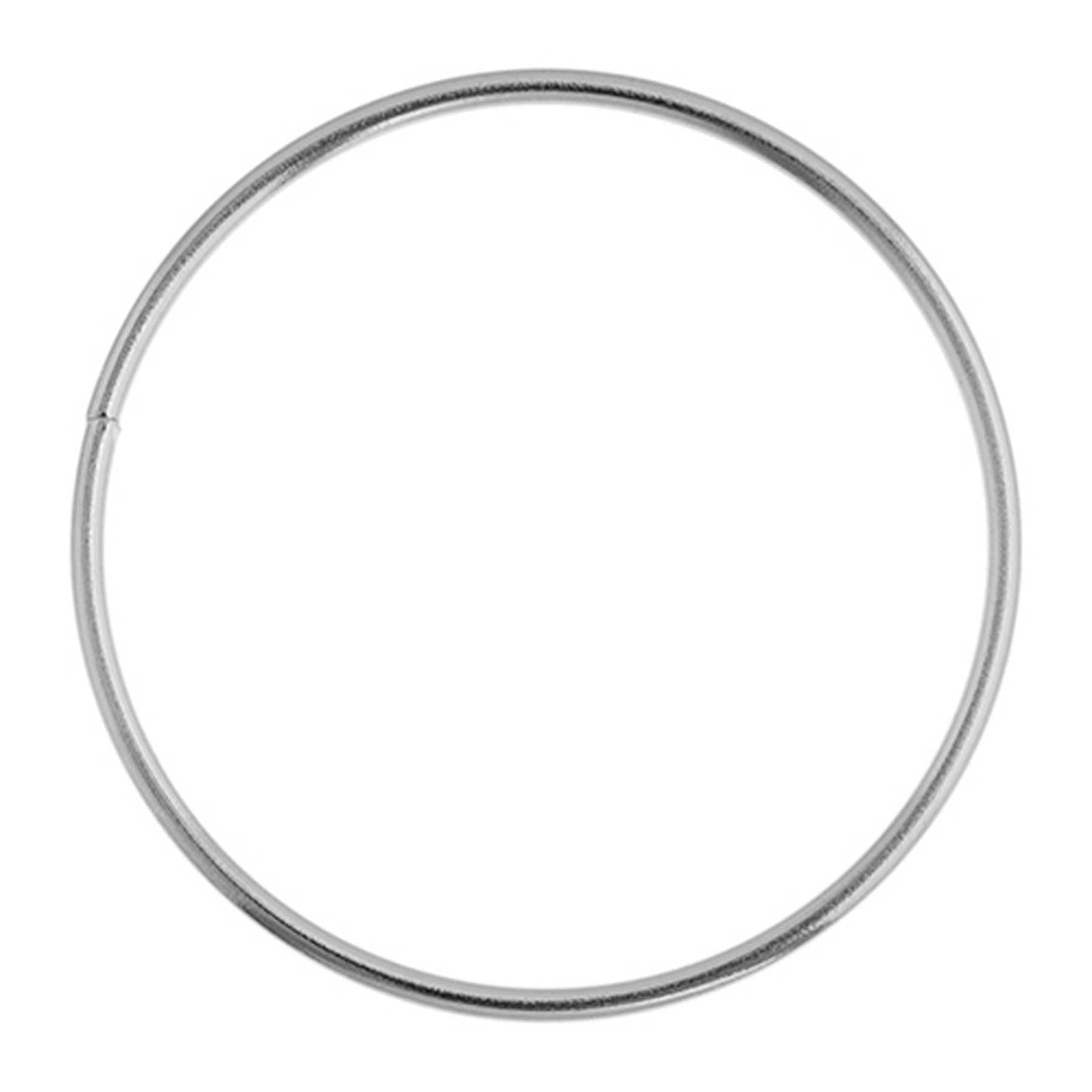 Metal Hoop Ring Silver 1.5" (38mm) Nickel - Walmart.com