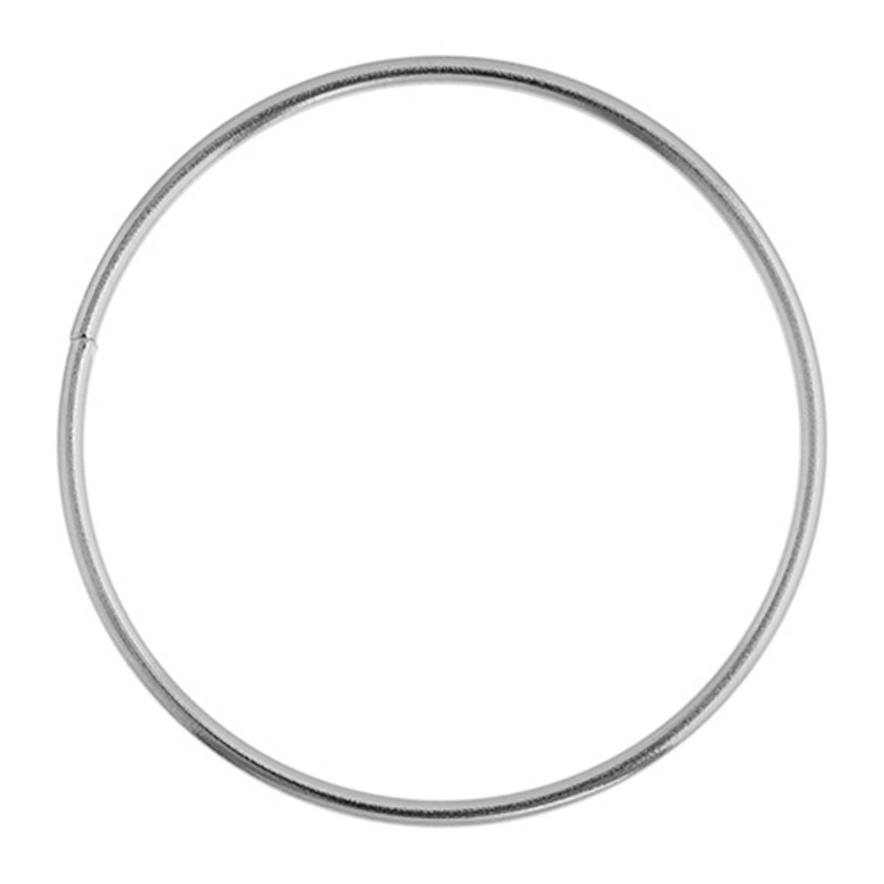 Metal Hoop Ring Silver 2" (51mm) Nickel - Walmart.com