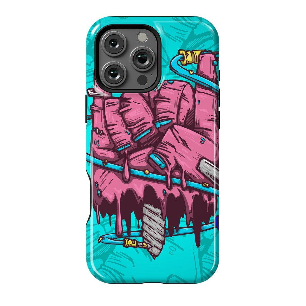 Metal Horns Rock Symbol Artwork For iPhone 11 to 17 Pro Max Compatible ...