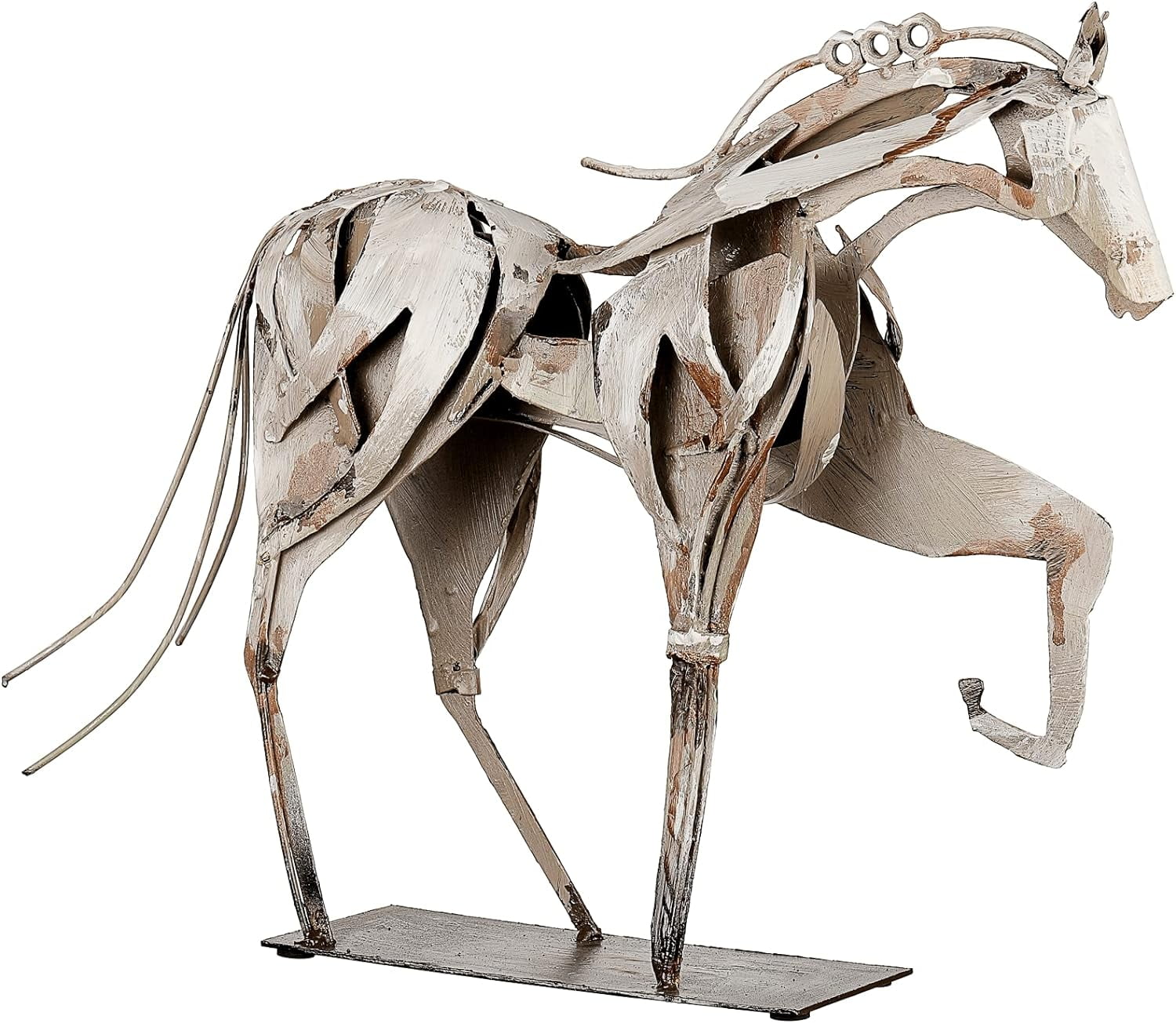 Metal Horse Statue Decor, Handmade Strong Modern Horse Sculpture ...