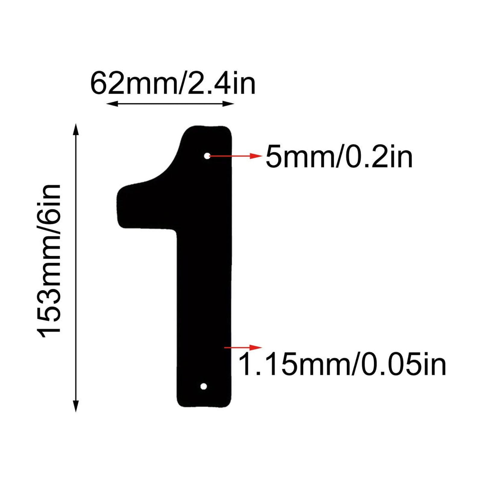 Metal House Numbers Letters - 4.5x6in House Address Numbers for Outside ...