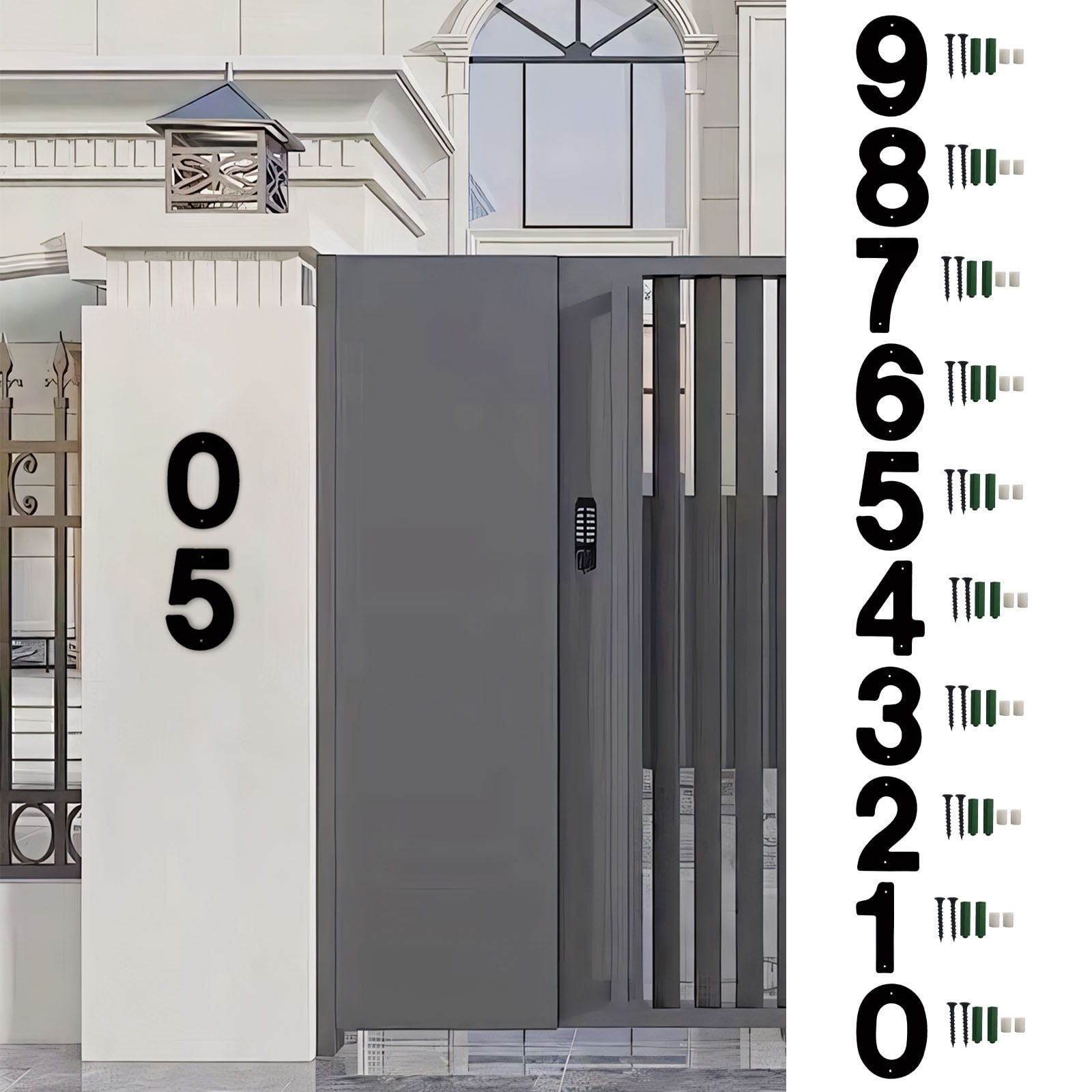 Metal House Numbers for Outside Door Numbers Metal House Numbers ...