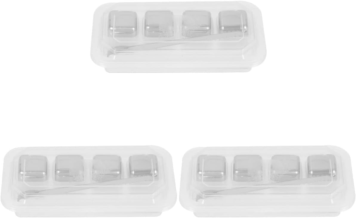 Metal Ice Cube Metal Ice Cube Metal Ice Cube 12 pcs Ice Cubes home ...
