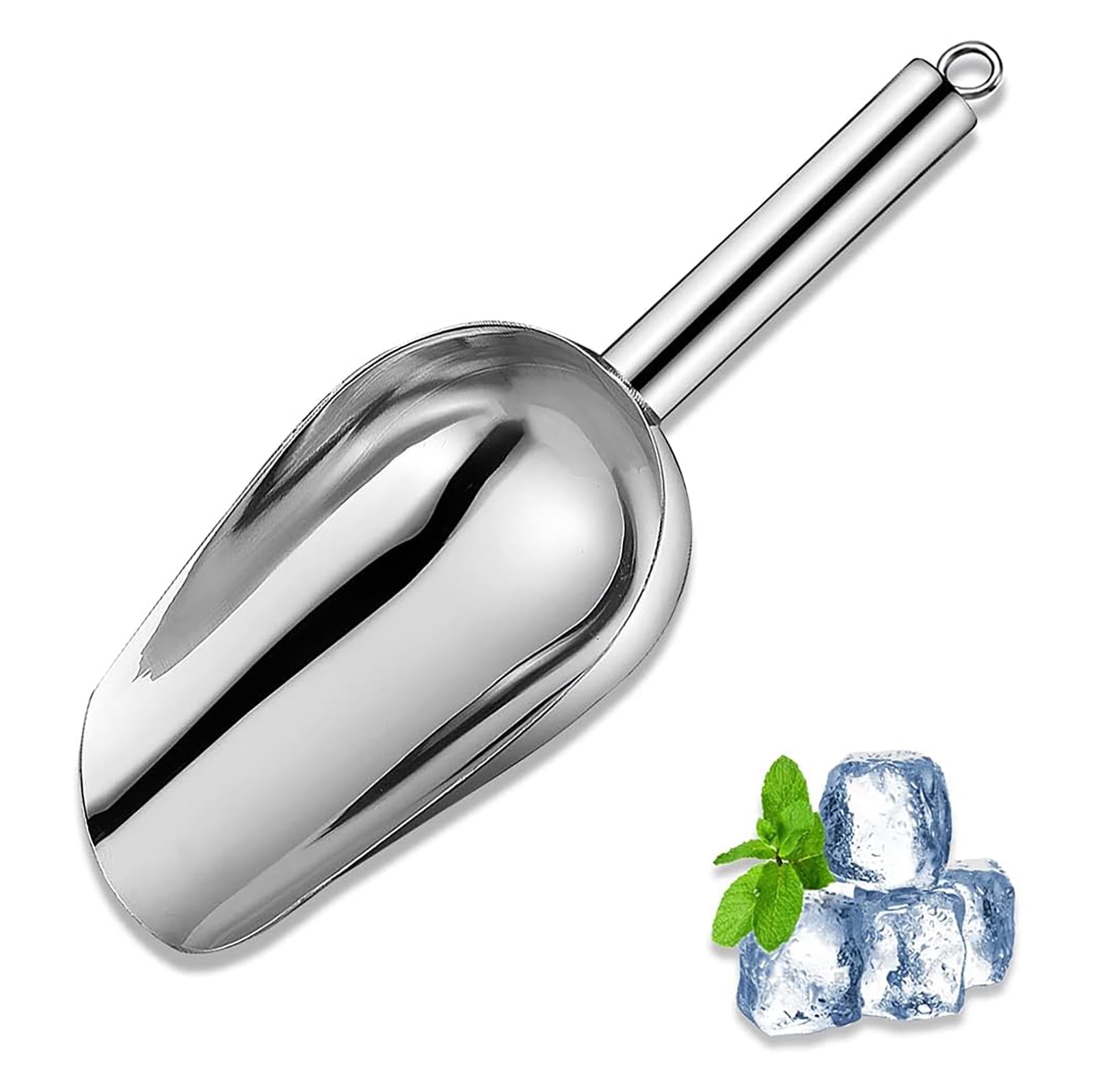 Ice Scoop For Freezer,6 Oz Ice Scoop For Ice Machine Metal Ice Scoop ...