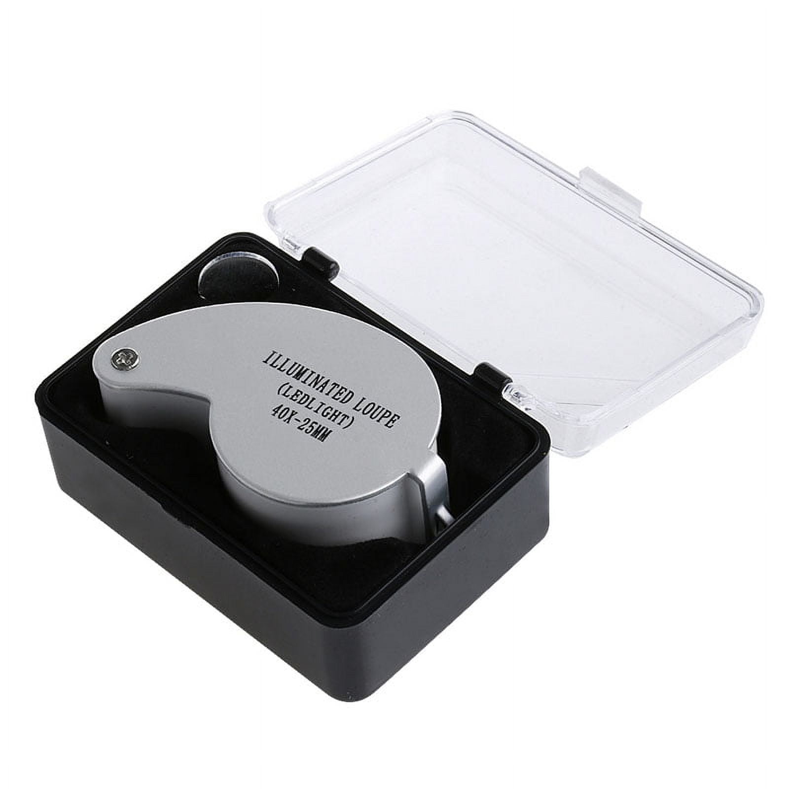 Metal Illuminated Jewelers Magnifier Pocket Magnifying Glass Jewelers ...