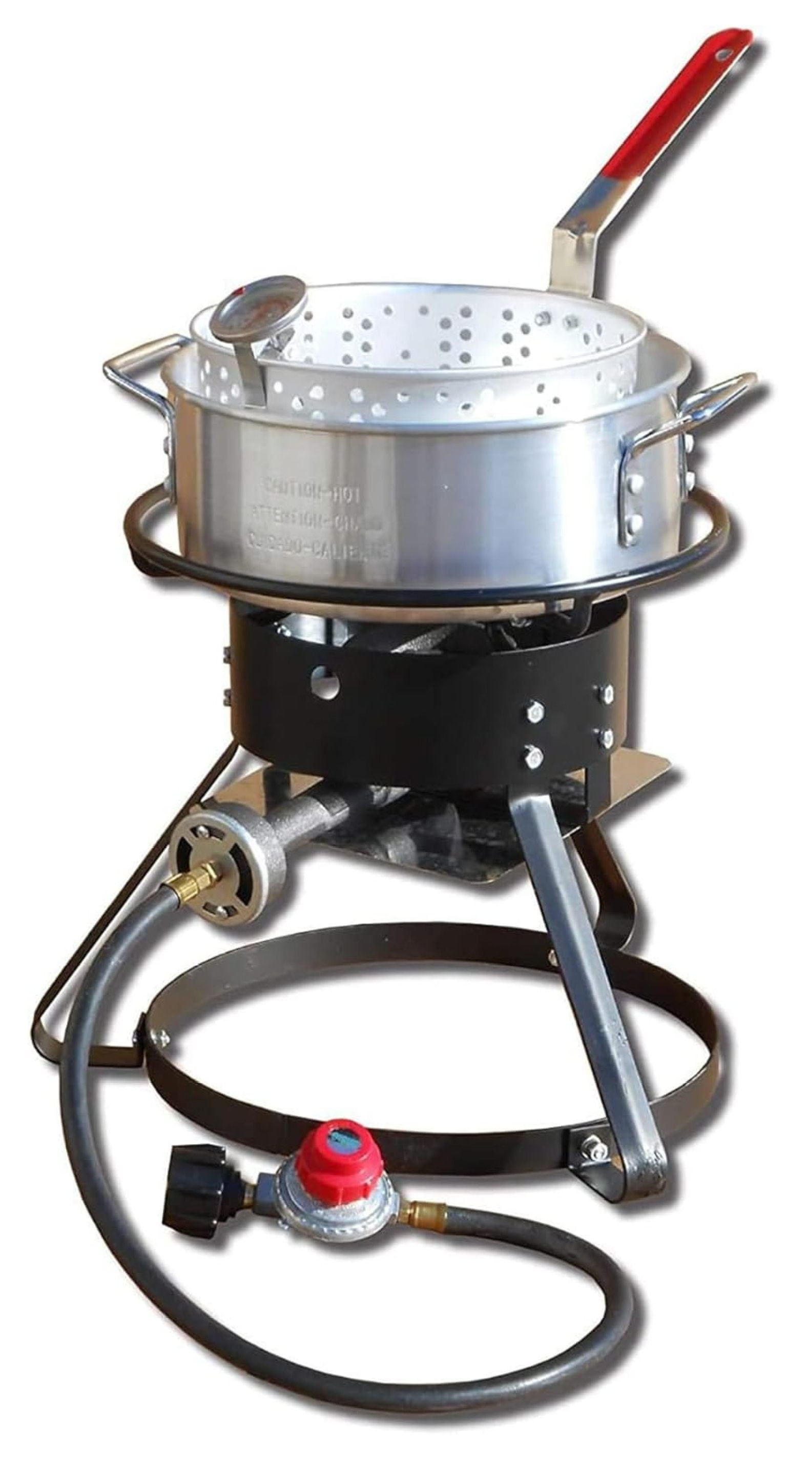 Metal- Import Outdoor Fish Fryer with Recipe Booklet, 10 Quart Aluminum ...