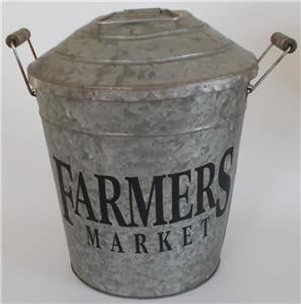 Metal Industrial Farmhouse Chic Pail Planter - Walmart.com