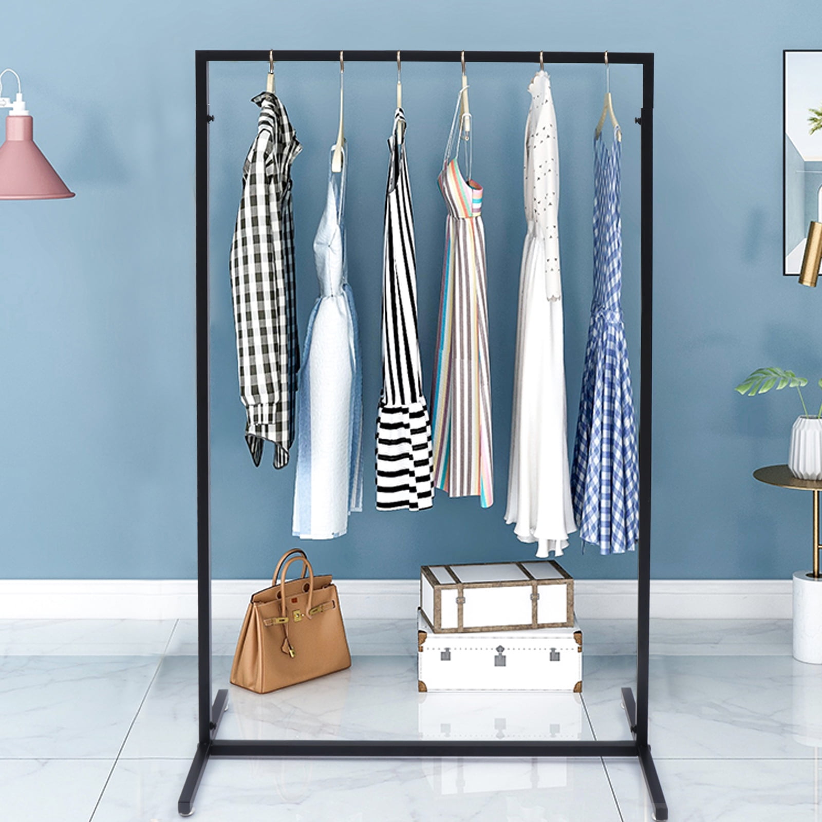 Clothes Rack Adult Freestanding Modern 1-Rod Garment Rack for Home ...
