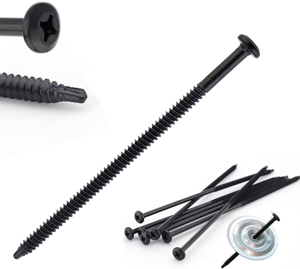 Metal Insulation Plates Self Tapping into Metal and Wood Roof Decks ...