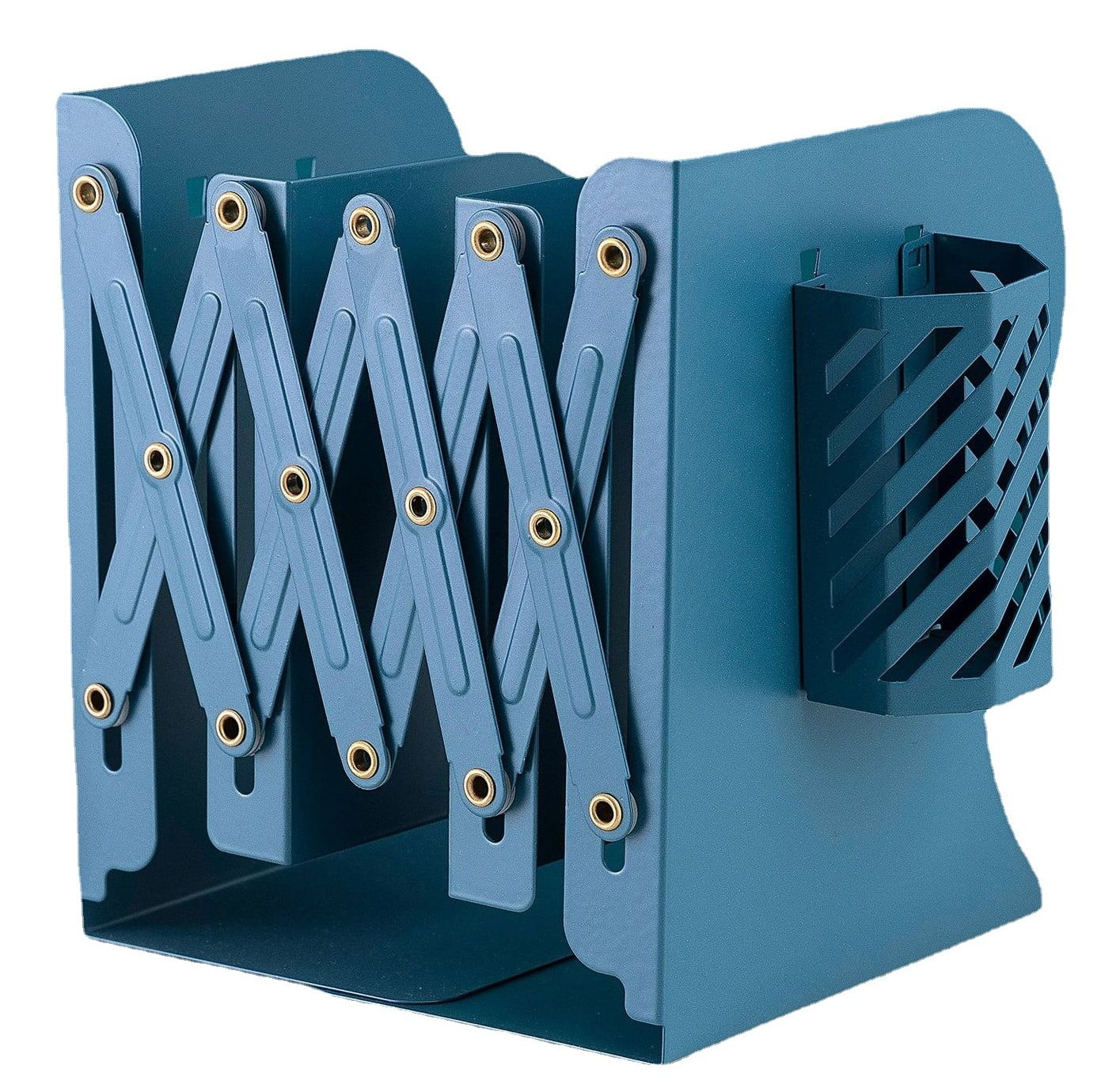 Metal Iron Bookends, Happon Adjustable Bookends Expandable Bookcase ...