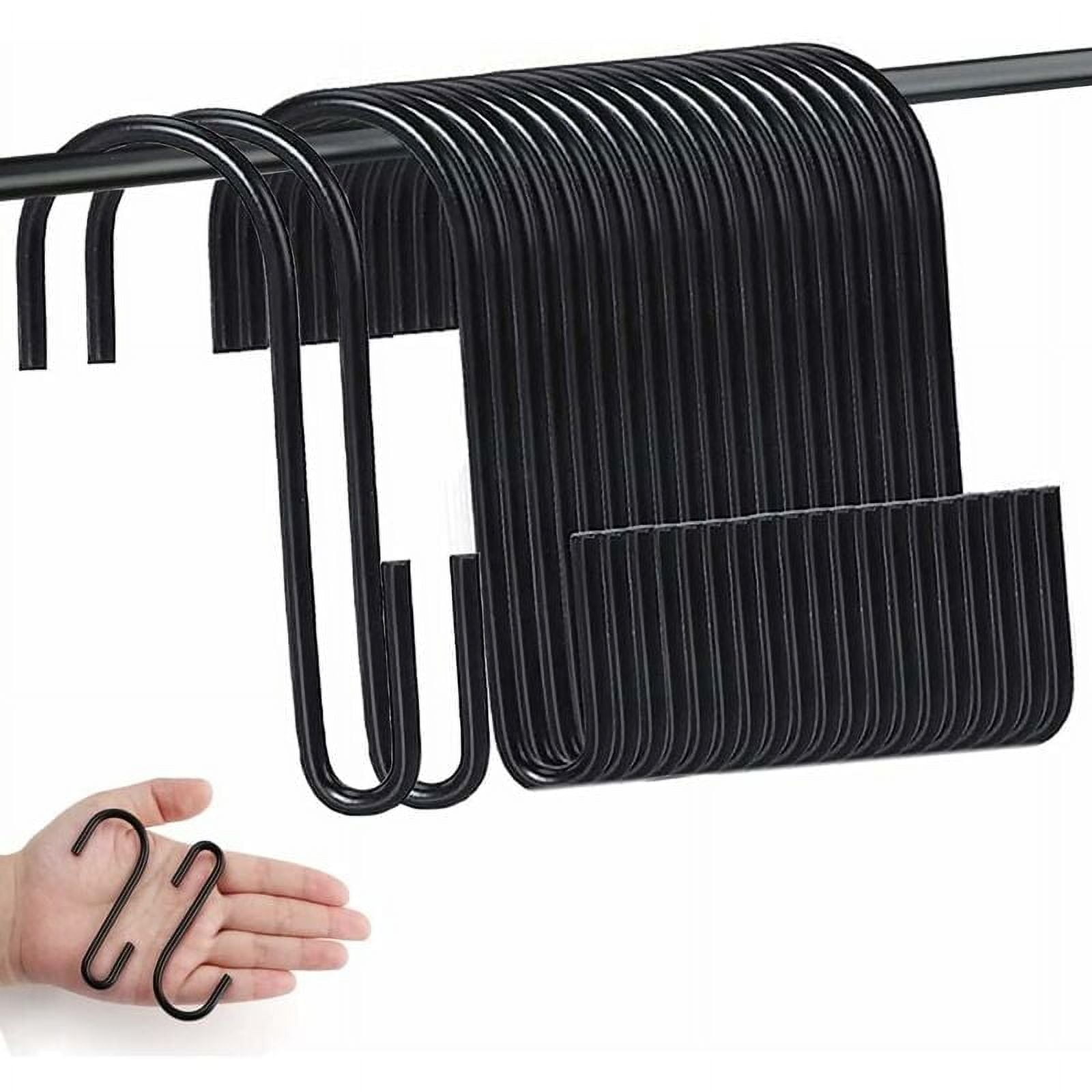 Metal Iron Hanger S Hooks, Black S Hooks, Suitable for Indoor and ...