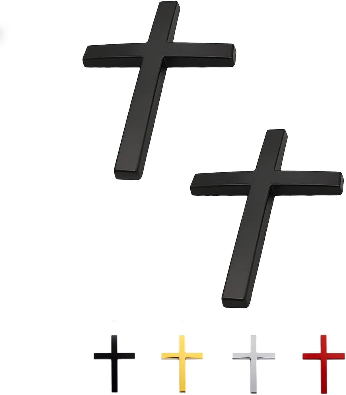 Metal Jesus Christ Cross Badge Stickers, 3D Three-Dimensional Metal ...