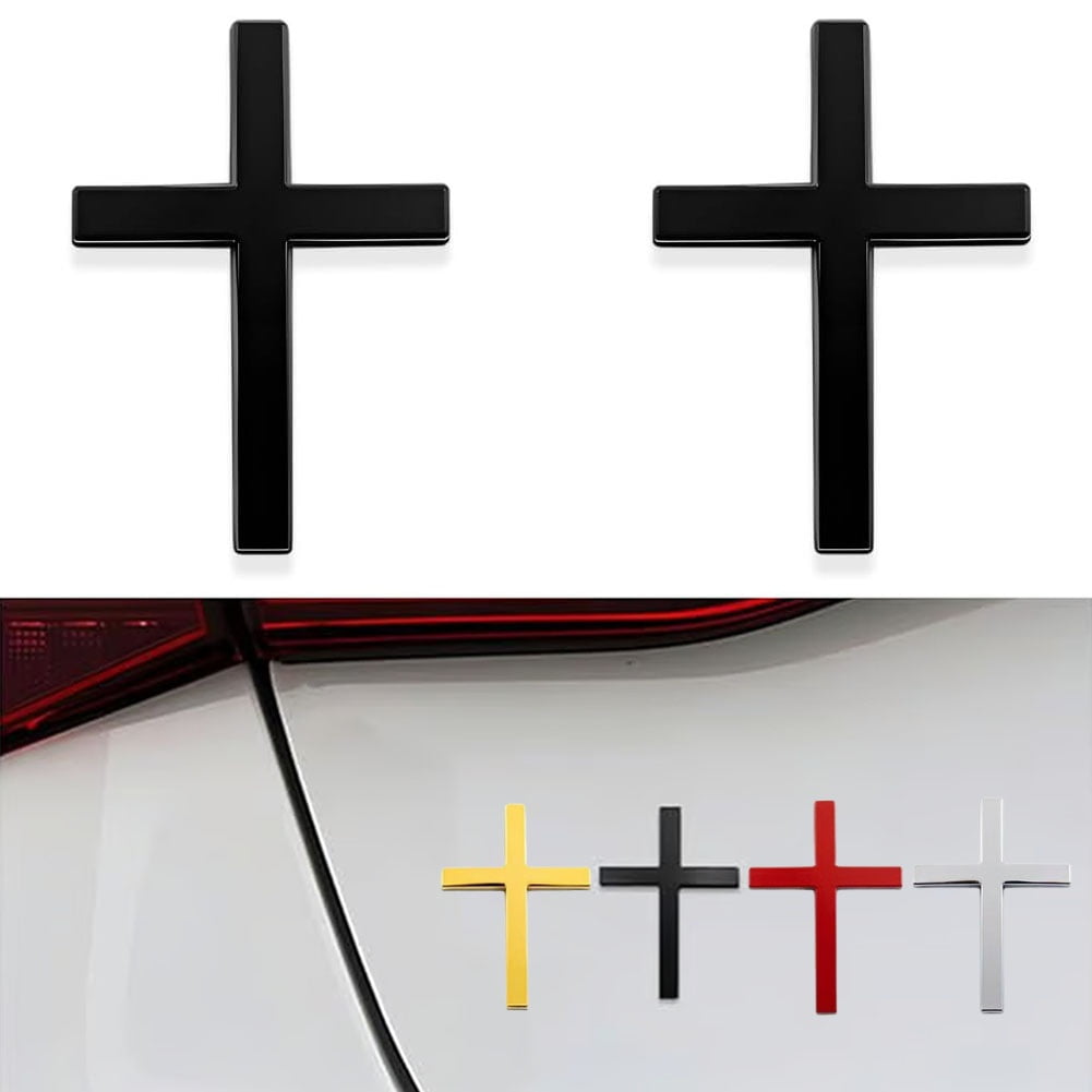 Metal Jesus Christ Cross Badge Stickers for Cars,Alloy 3D Individual ...