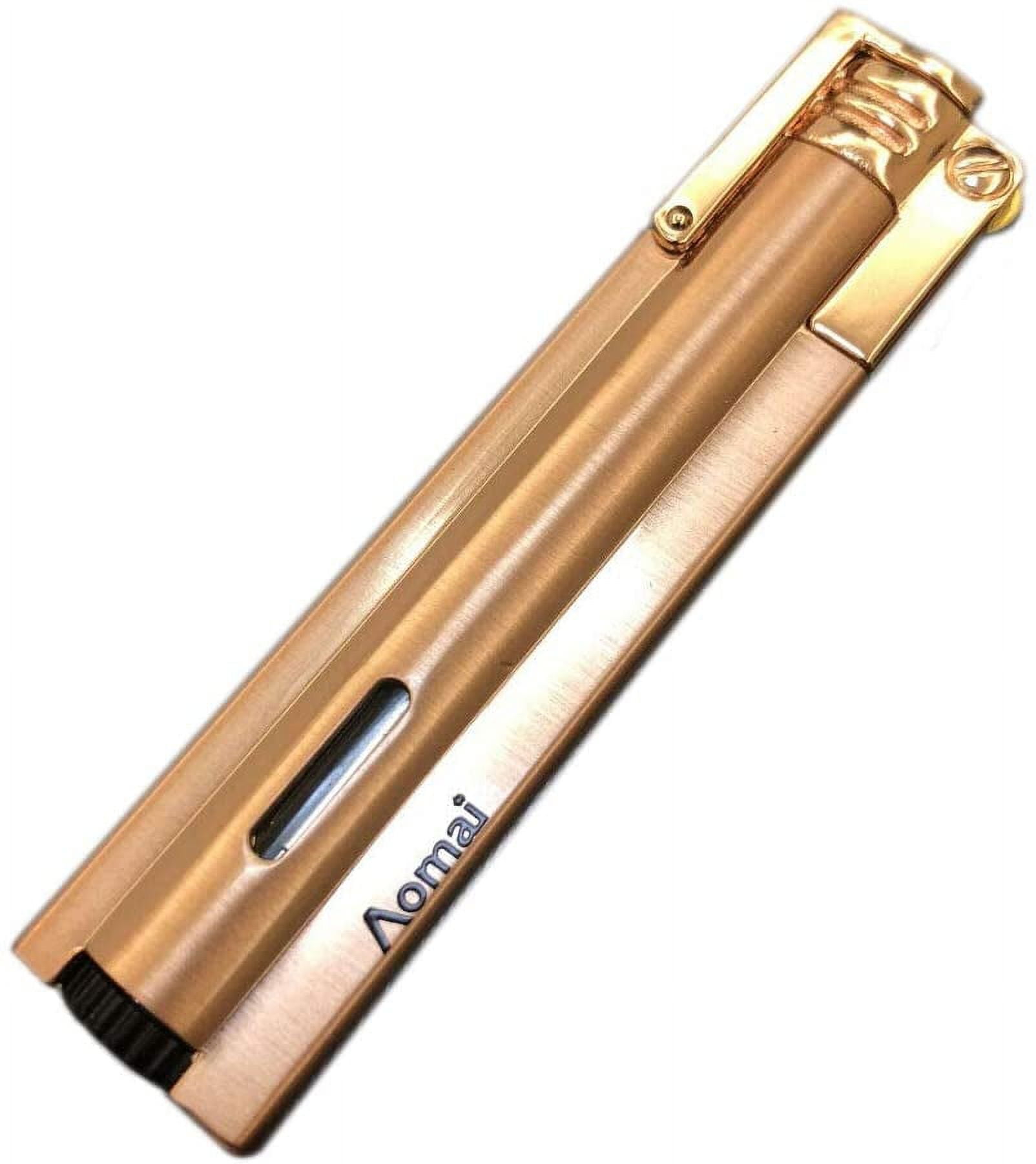 Metal Jet Flame Lighter Grinding Flint Wheel Lockable Butane Gas ...