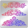 Metal Journal Stencils Reusable Stainless Steel Floral Pattern Stencils ...
