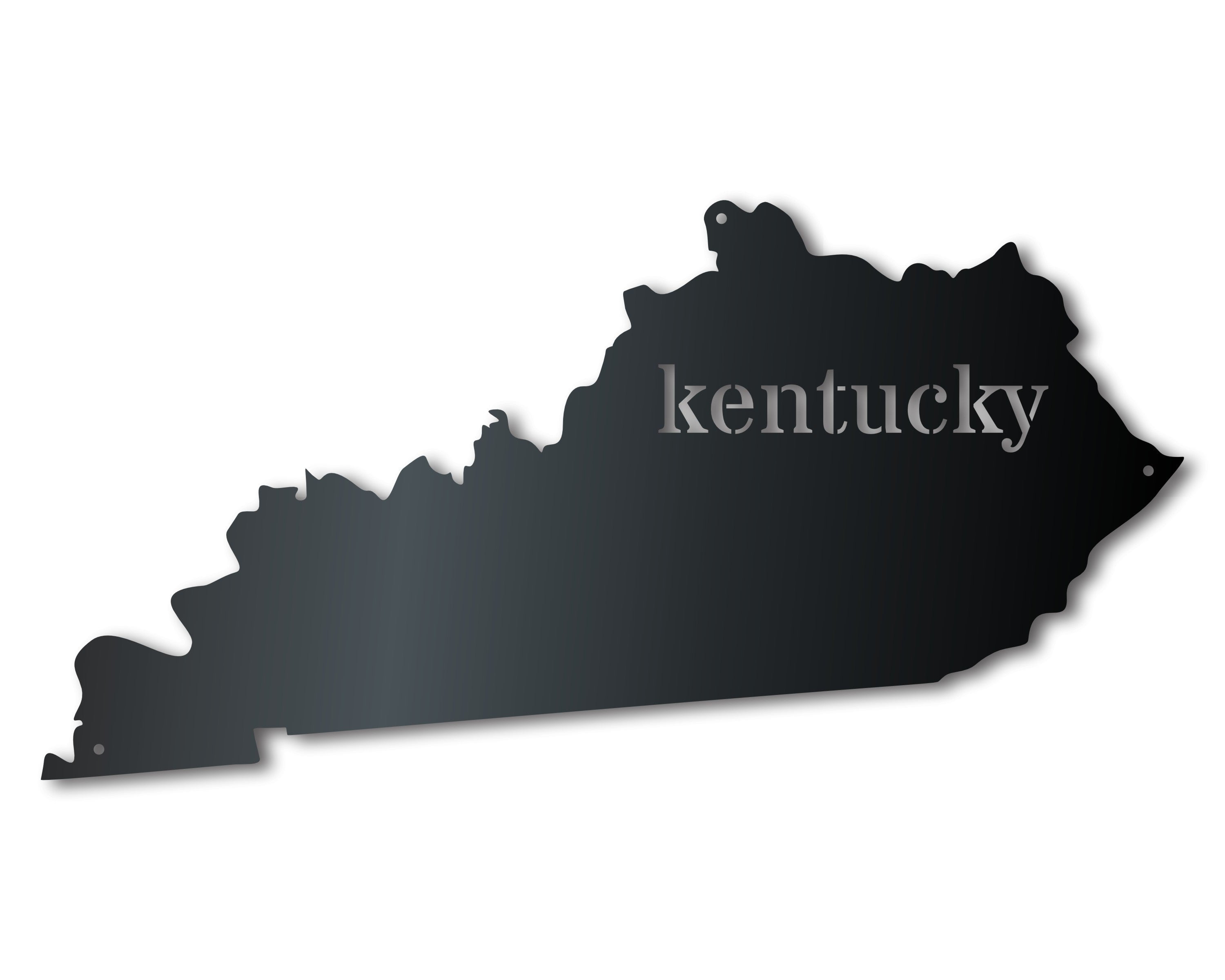 Metal Kentucky Wall Art - Custom Metal US State Sign - 14 Color Options ...