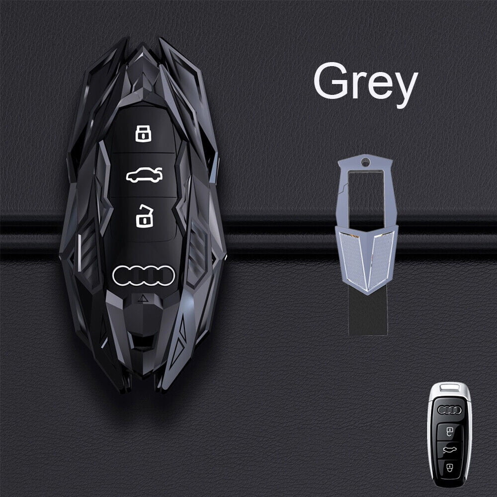 Metal Key Fob Cover for New Audi A3 A6 A7 Q7 Q8 S6 RS7 S3 SQ7 SQ8 Case ...